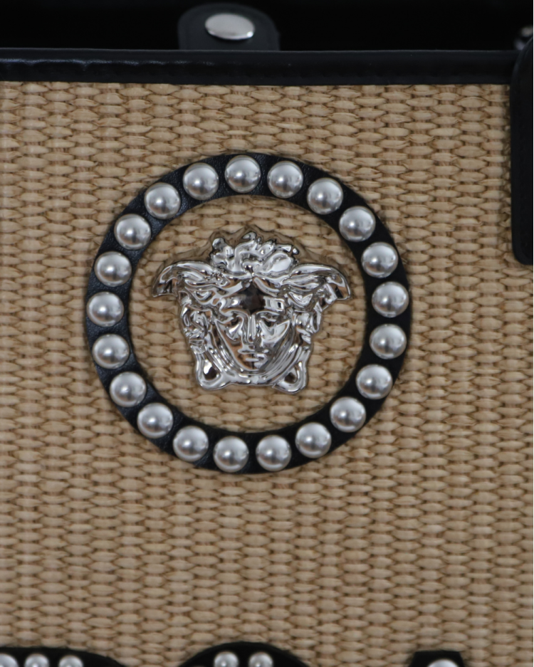 Bolsa Versace Tote La Medusa Grande com tachas