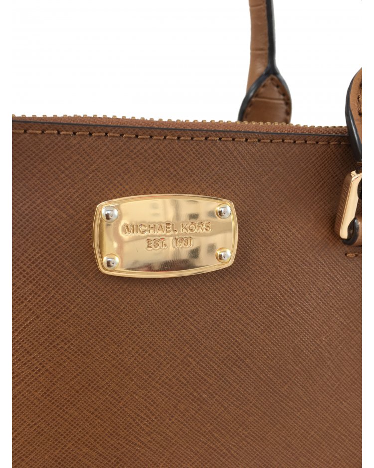 Bolsa Michael Kors Bege Crocco