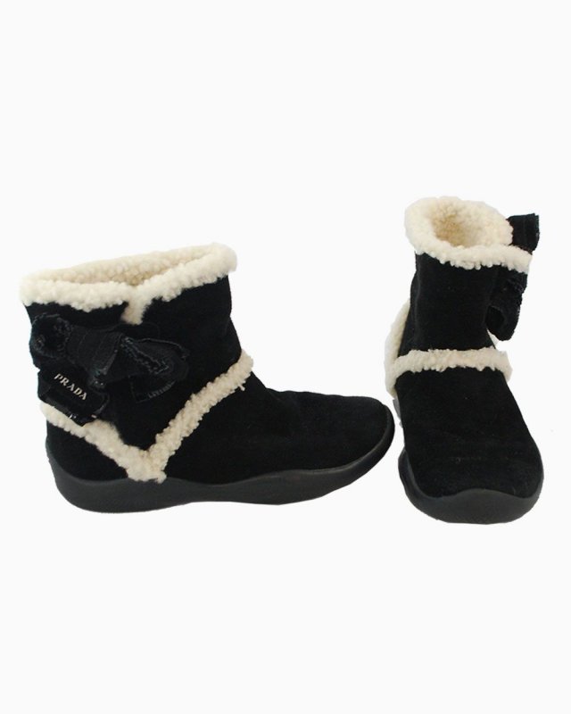 Bota Infantil Prada Camurça