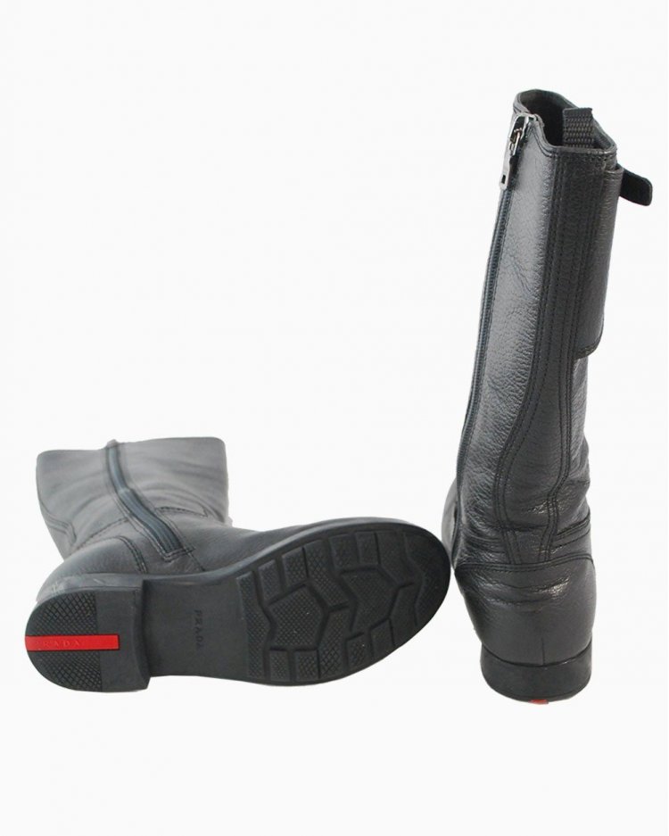 Bota Infantil Prada Preta Tam 29