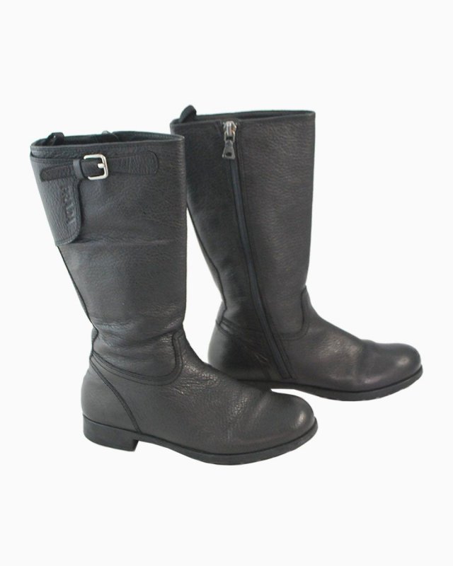 Bota Infantil Prada Preta Tam 29