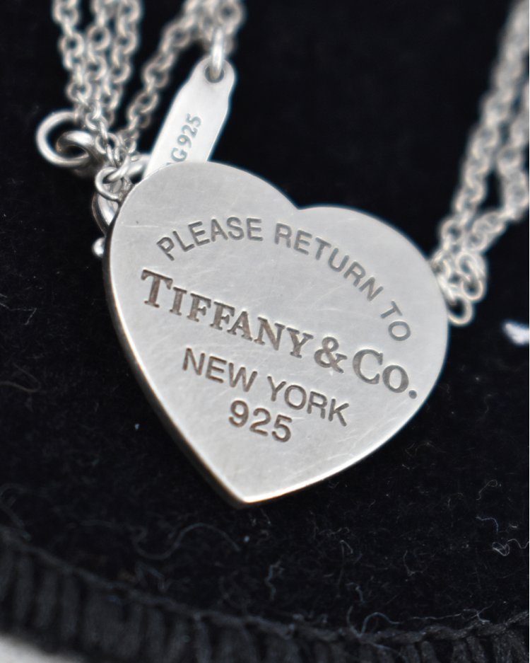Colar Tiffany&Co Coração Prata Original Feminino Prata Autêntico