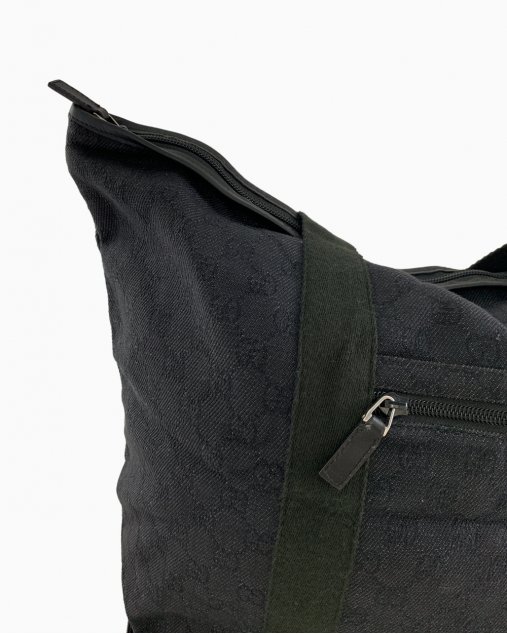 Mala Gucci Dobrável Guccissima Jacquard Preto Autentica