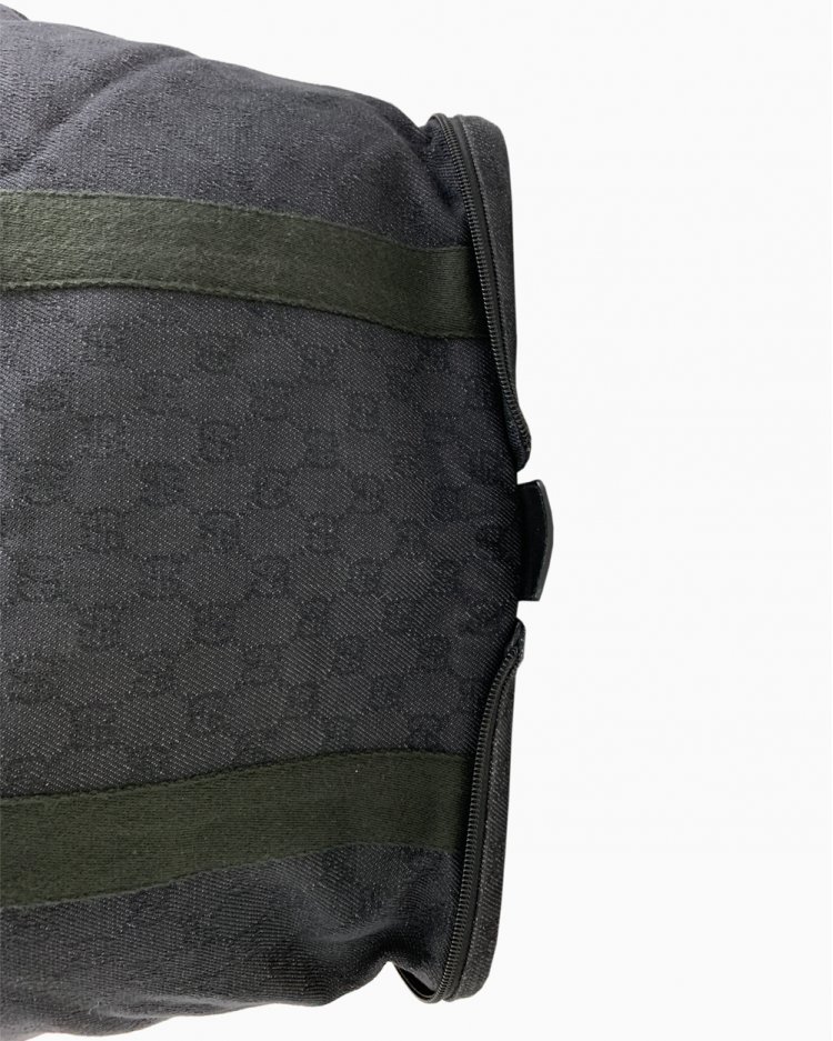 Mala Gucci Dobrável Guccissima Jacquard Preto Autentica