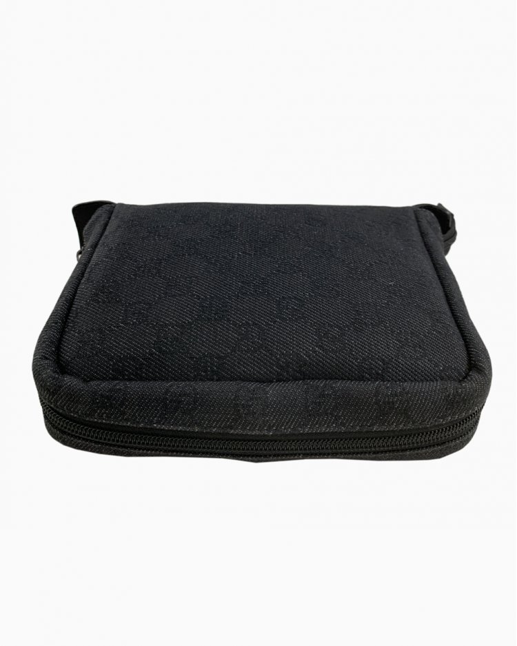 Mala Gucci Dobrável Guccissima Jacquard Preto Autentica