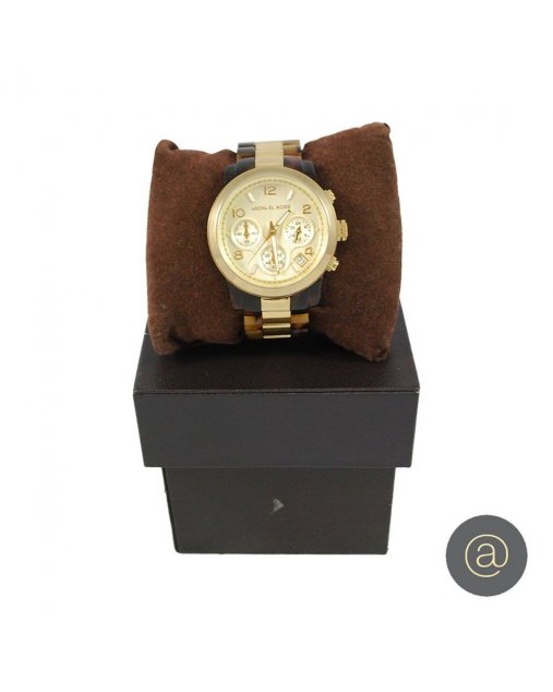 Relógio Michael Kors Turtle Acetato e Metal Estampa Original