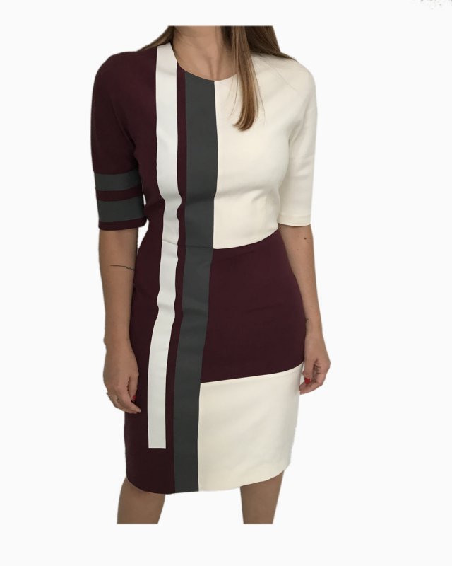 Vestido Fendi Burgundy