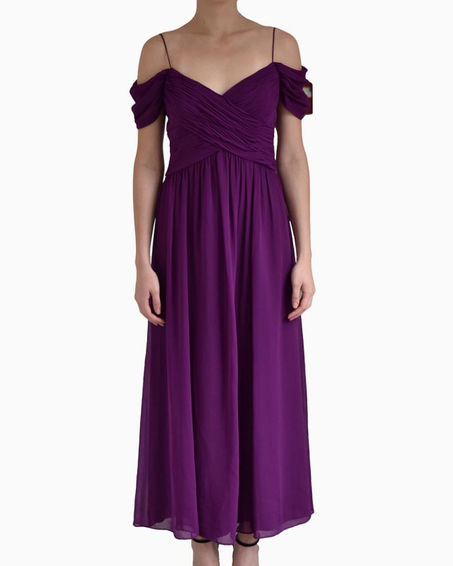 Vestido Lauren Ralph Lauren Original Violeta Longo Feminino
